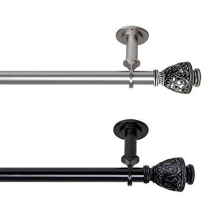 Click here for Rod Desyne Veda Ceiling Curtain Rod  One Size  Bla... prices