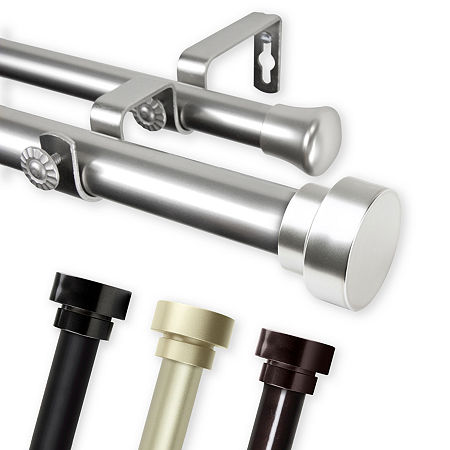 Click here for Rod Desyne Bonnet Double Curtain Rod  One Size  Bl... prices