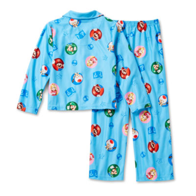 LICENSED PROPERTIES Little & Big Boys -pc. Super Mario Pant Pajama Set ...