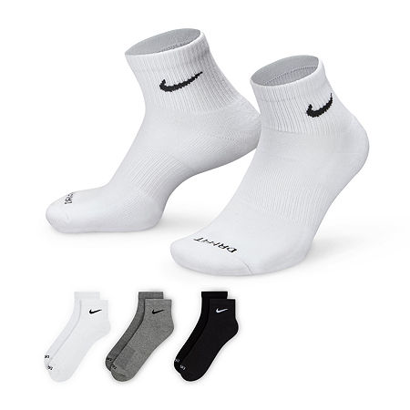 Click here for Unisex Nike Dri-fit Cushion Quarter Socks 3-Pack -... prices