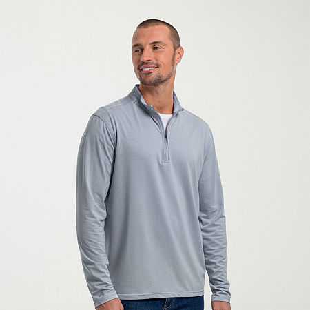 Click here for Antigua Mens Mock Neck Long Sleeve Active Quarter-... prices