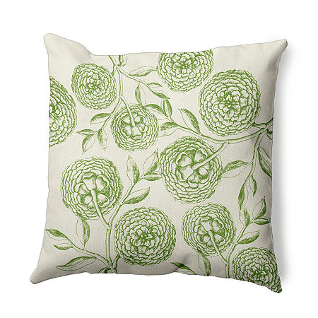 Click here for Antique Flowers Square Throw Pillow  One Size  Gre... prices