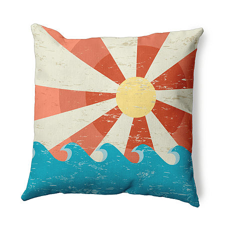 Click here for Sunbeams Square Throw Pillow  One Size  Blue prices