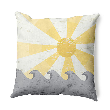 Click here for Sunbeams Square Throw Pillow  One Size  Gray prices