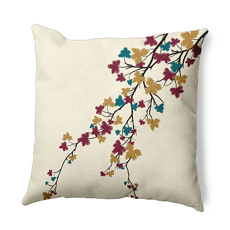 Click here for Maple Hues Square Throw Pillow  One Size  Blue prices