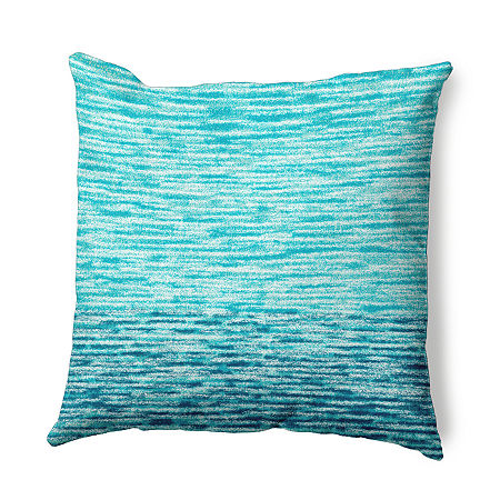 Click here for Ocean View Square Throw Pillow  One Size  Blue prices