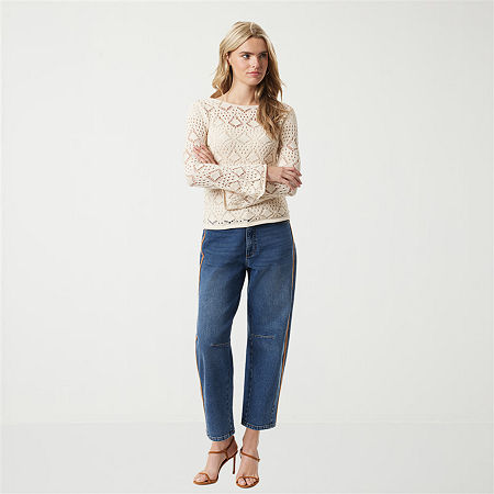 Click here for JS Jessica Simpson Womens Mid Rise Barrel Jean  6... prices