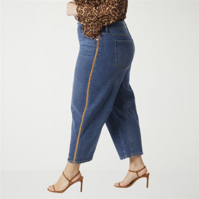 JS Jessica Simpson Womens Plus Barrel Jean, Color: Saddle - JCPenney