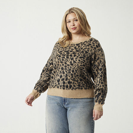 Click here for JS Jessica Simpson Plus Womens Round Neck Long Sle... prices