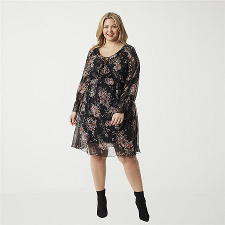 Click here for JS Jessica Simpson Womens Plus Long Sleeve Animal... prices