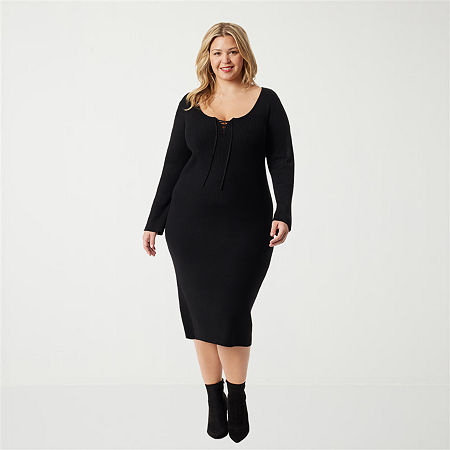 Click here for JS Jessica Simpson Womens Plus Long Sleeve Maxi Dr... prices