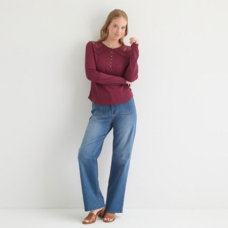 Click here for Frye and Co. Womens Henley Shirt  X-small  Red prices