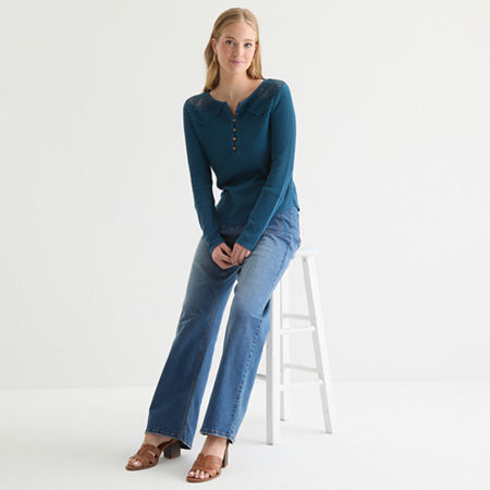 Click here for Frye and Co. Womens Henley Shirt  X-large  Blue prices