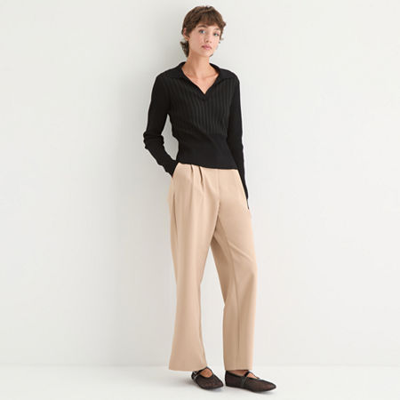 Click here for by&by Juniors Womens Long Sleeve Polo Sweater  X-l... prices