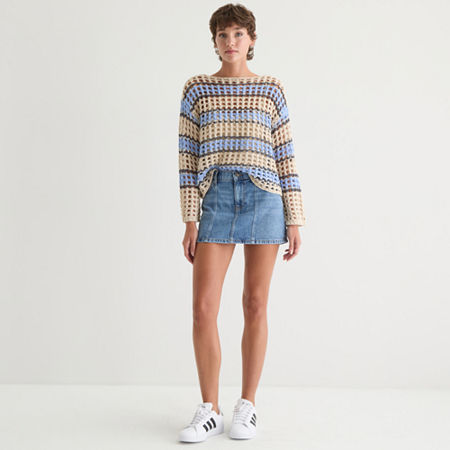 Click here for Arizona Womens Denim Skirt Juniors  2  Blue prices