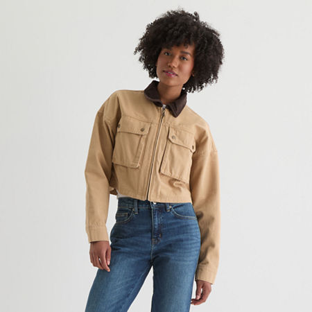 Click here for Arizona Womens Juniors Denim Midweight Work Jacket... prices