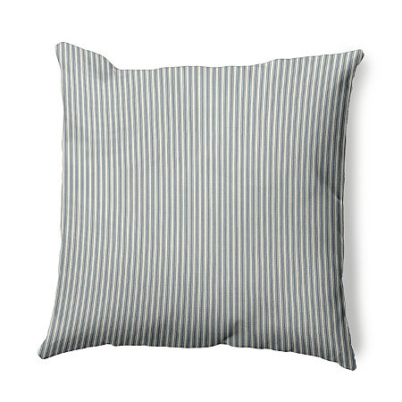 Click here for Ticking Stripe Square Throw Pillow  One Size  Blue prices