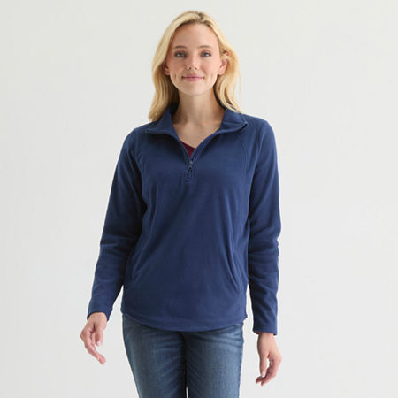 Click here for St. Johns Bay Womens Long Sleeve Quarter-Zip Pullo... prices