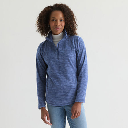 Click here for St. Johns Bay Womens Long Sleeve Quarter-Zip Pullo... prices