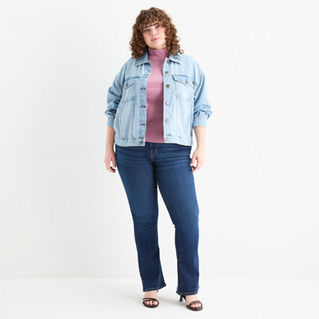 Click here for a.n.a Womens Denim Midweight Plus Jacket  5x  Blue prices