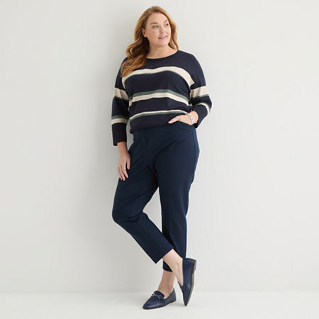 Click here for Liz Claiborne Emma Ponte Womens Plus Ankle Mid Ris... prices