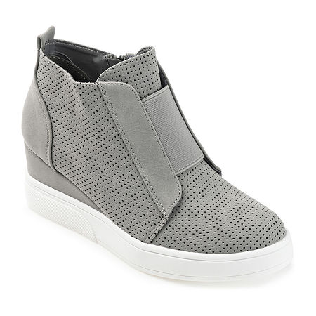 Click here for Journee Collection Womens Clara Wedge Sneaker  12... prices