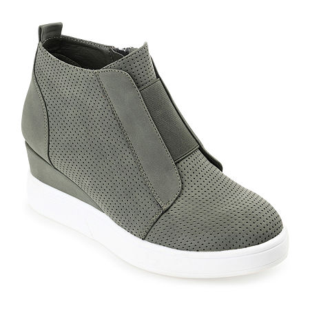 Click here for Journee Collection Womens Clara Wedge Sneaker  12... prices