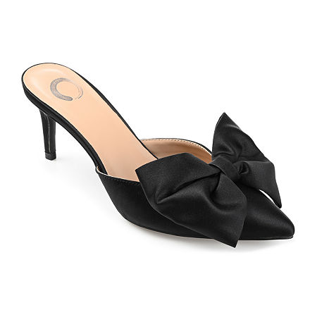 Click here for Journee Collection Womens Tiarra Bow Heels - Black prices