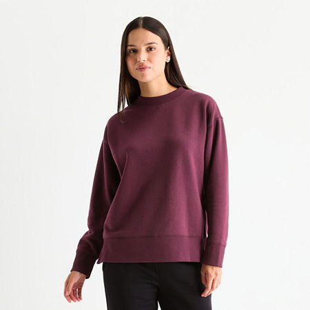 Click here for Xersion Womens Oversized Super Soft Fleece Crewnec... prices