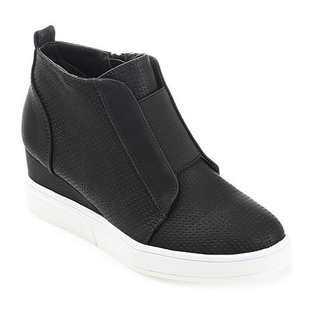 Click here for Journee Collection Womens Clara Wedge Sneaker  9 1... prices