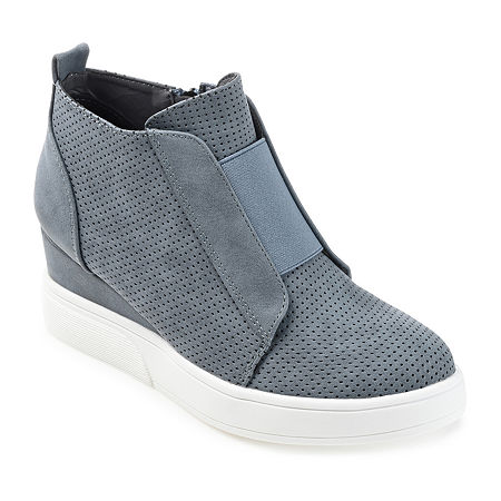 Click here for Journee Collection Womens Clara Wedge Sneaker  12... prices