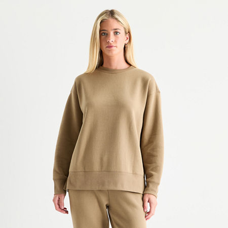 Click here for Xersion Womens Oversized Super Soft Fleece Crewnec... prices