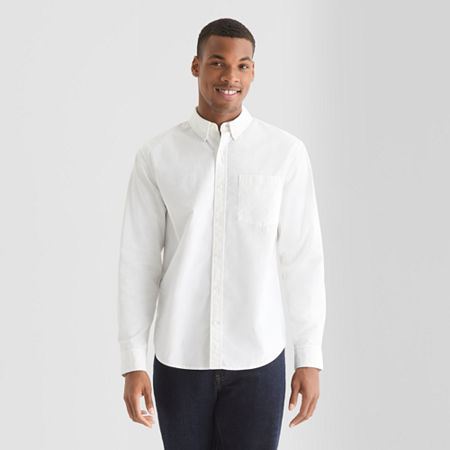 Click here for mutual weave Mens Long Sleeve Relaxed Oxford Butto... prices