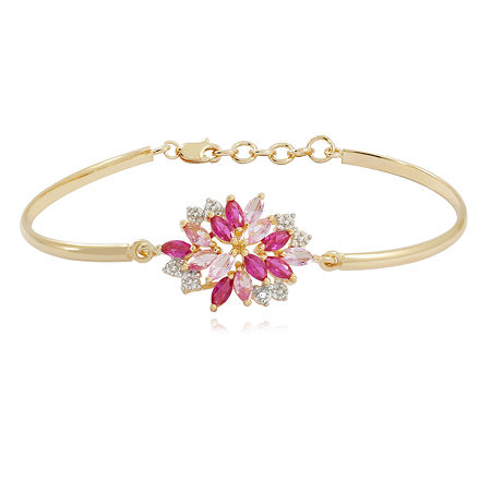 Click here for 14K Gold over Silver Lab-Created Ruby and Pink & W... prices