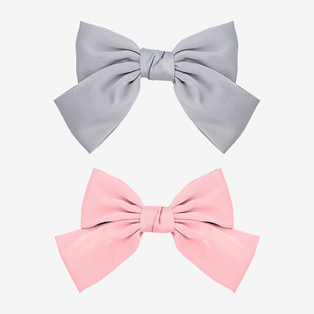 Click here for Bijoux Bar Pink & Grey 2-pc. Hair Bow  One Size  M... prices