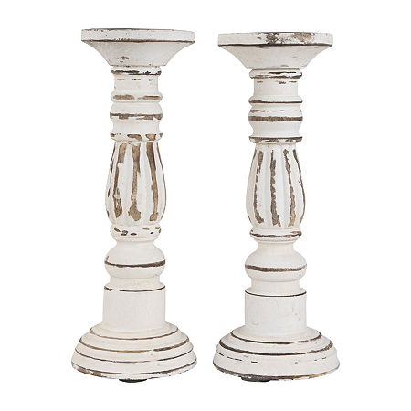 Click here for Northlight Antique White Pillar 2-pc. Candle Holde... prices