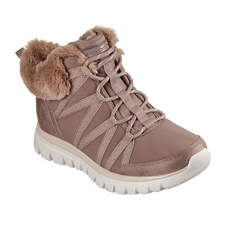 Click here for Skechers Womens Graceful Flat Heel Lace Up Boots... prices