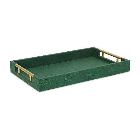 Click here for Cheungs Green Faux Shagreen Rectangular Decorative... prices