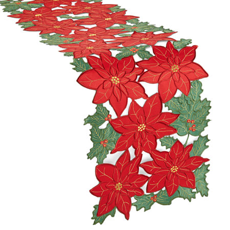 Click here for Homewear Portia Poinsettia Cutout Table Runner  On... prices