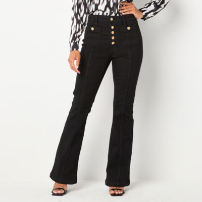 Bold Elements Womens Mid Rise Flare Leg Jean - JCPenney