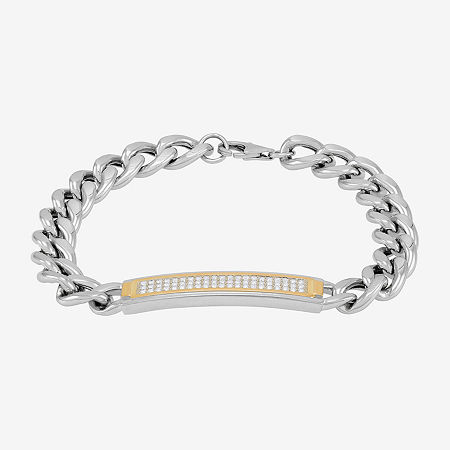 Click here for Mens 14K Gold Over Silver 8 1/2 Inch Hollow Curb I... prices