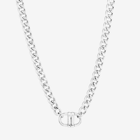 Click here for Womens Sterling Silver 18 Inch Curb Chain Necklace... prices