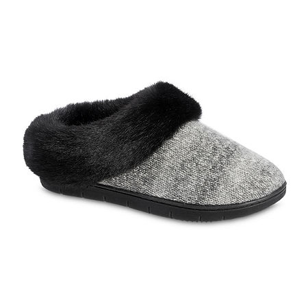 Click here for Isotoner Womens Slip-On Slippers  9-10  Black prices