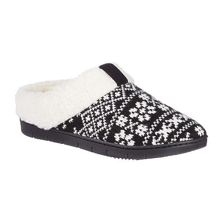 Click here for Isotoner Womens Slip-On Slippers  6-7  Black prices