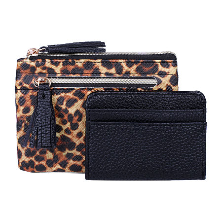 Click here for Womens Julia Buxton Large ID Coin Case - Leopard prices