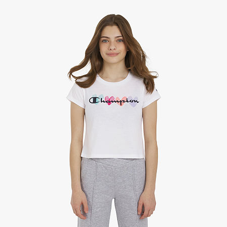 Click here for Girls (7-16) Champion(R) Short Sleeve Heart Logo B... prices