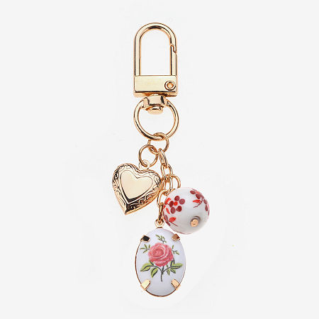 Click here for Arizona Flower Heart Bag Charm  One Size  Pink prices