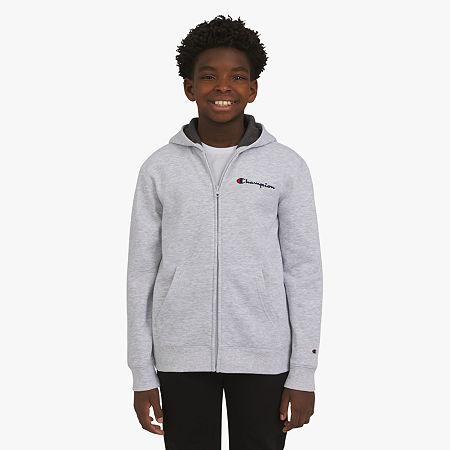 Champion Big Boys Kangaroo Pockets Hoodie - Gray Heather