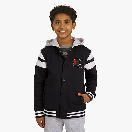 Click here for Champion Big Kid Boys Fleece Midweight Varsity Jac... prices