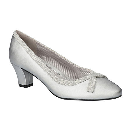 Easy Street Kata Womens Stiletto Heel Pumps  10 Narrow  Gray